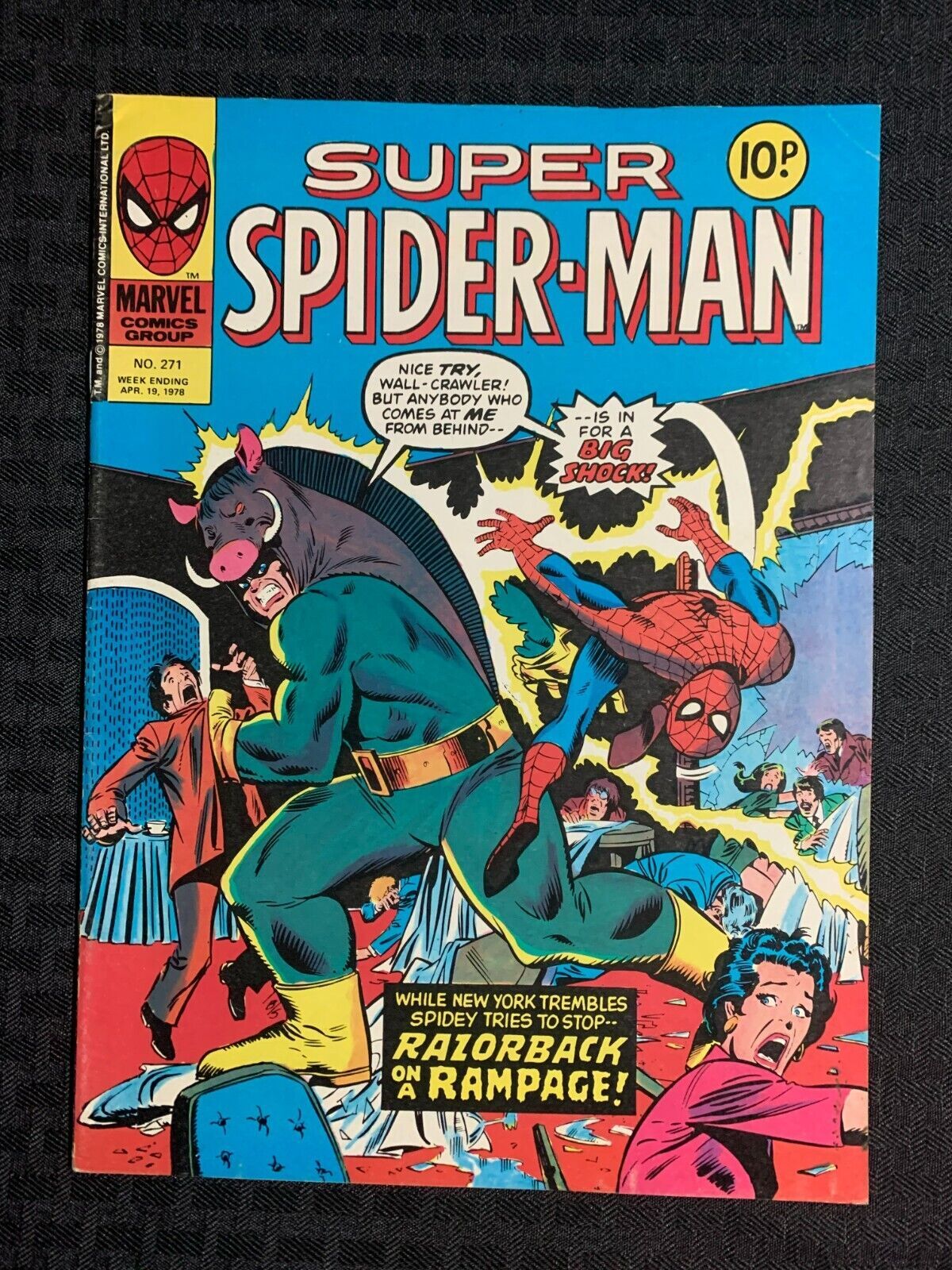 1978 SUPER SPIDER-MAN Marvel UK Magazine #271 FVF 7.0 Sal Buscema ...