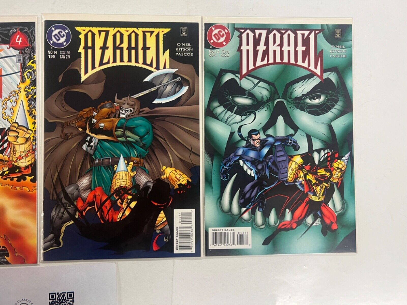 4 Azrael DC Comic Books # 13 14 15 16 Batman Superman Wonder Woman ...