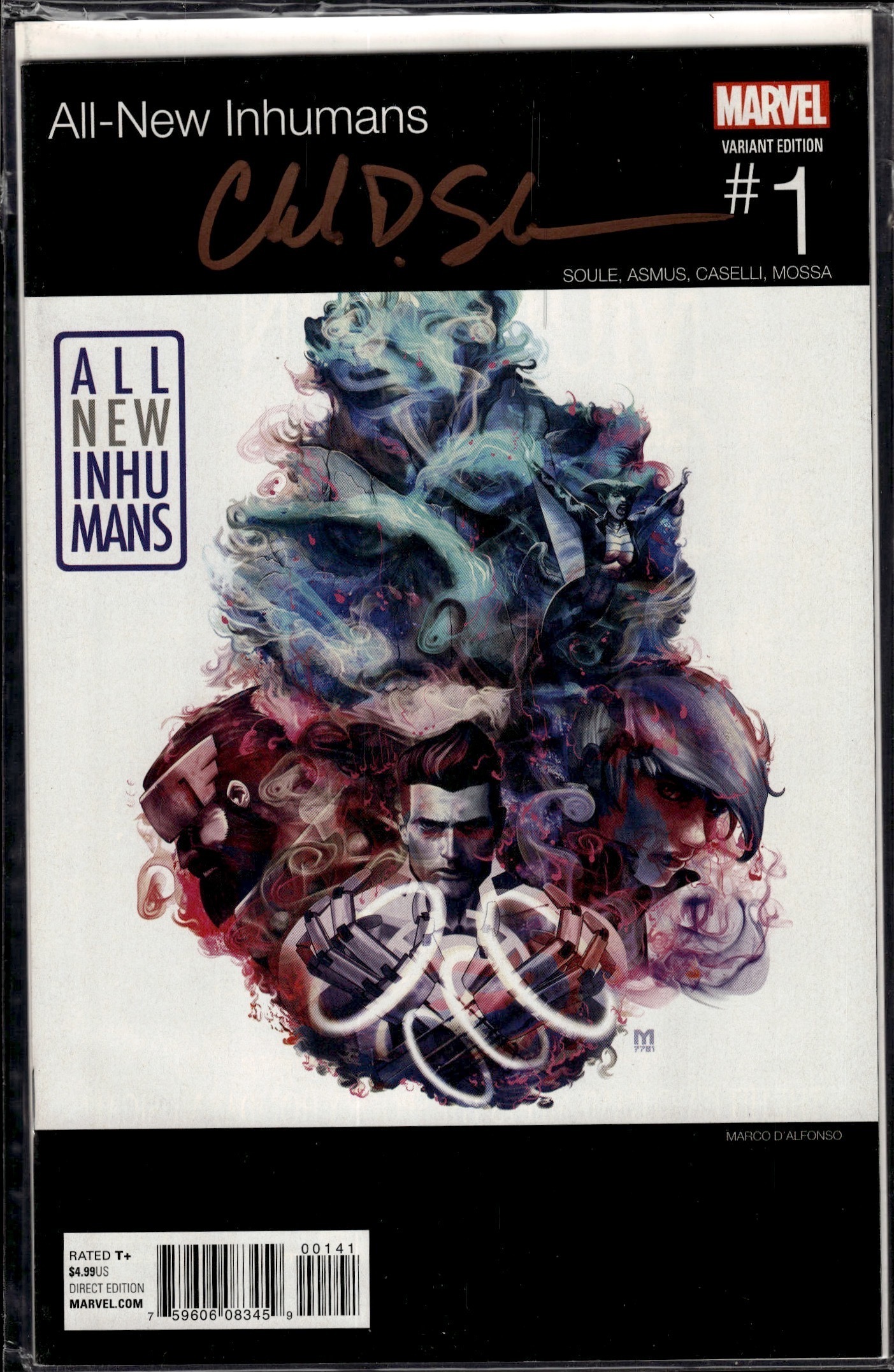 All-New Inhumans #1 (2016) Hip Hop Variant, Signed Charles Soule with ...