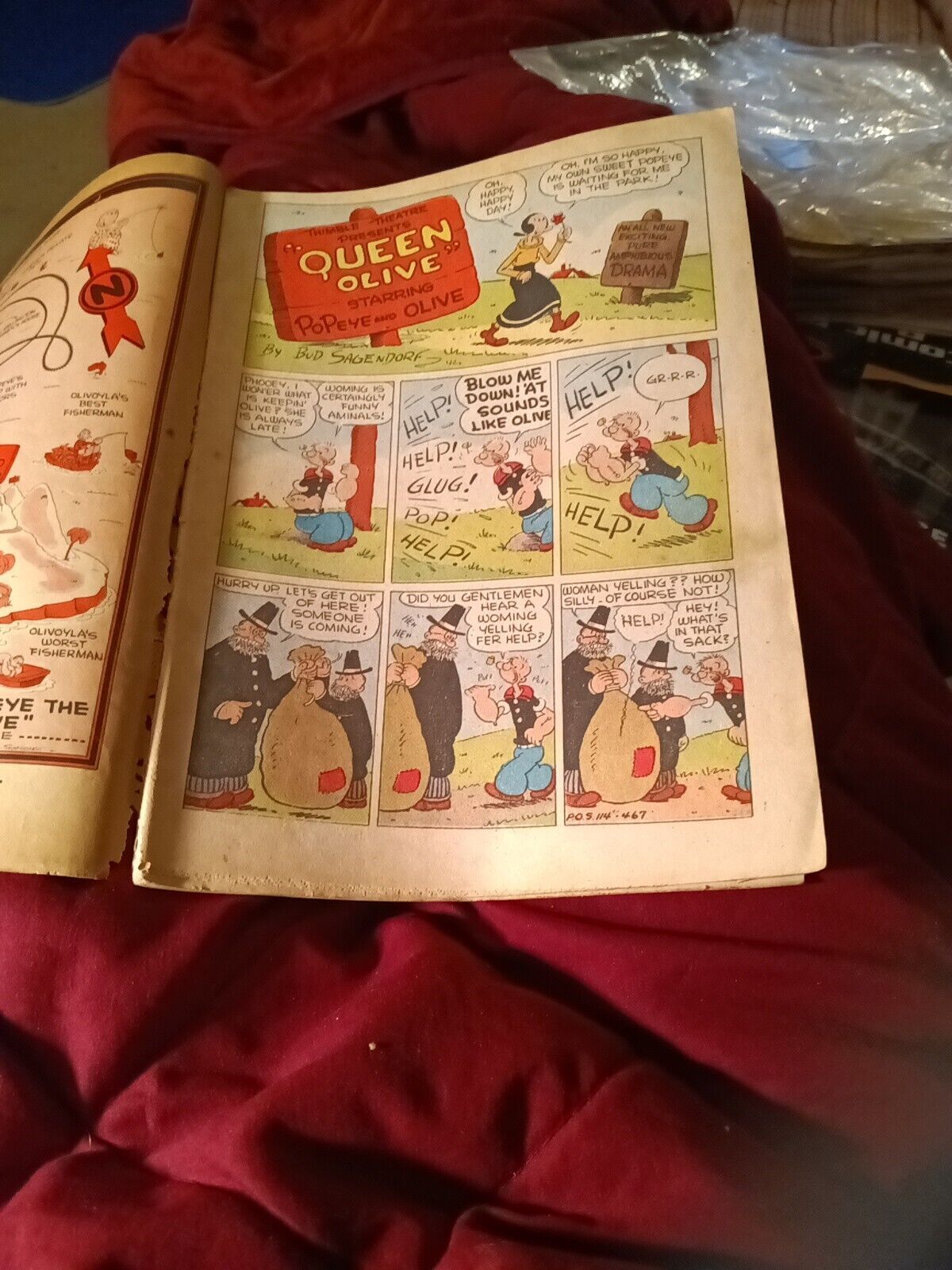 POPEYE Four Color 113(Predates #1) DELL COMICS 1946 GOLDEN AGE 1st ...