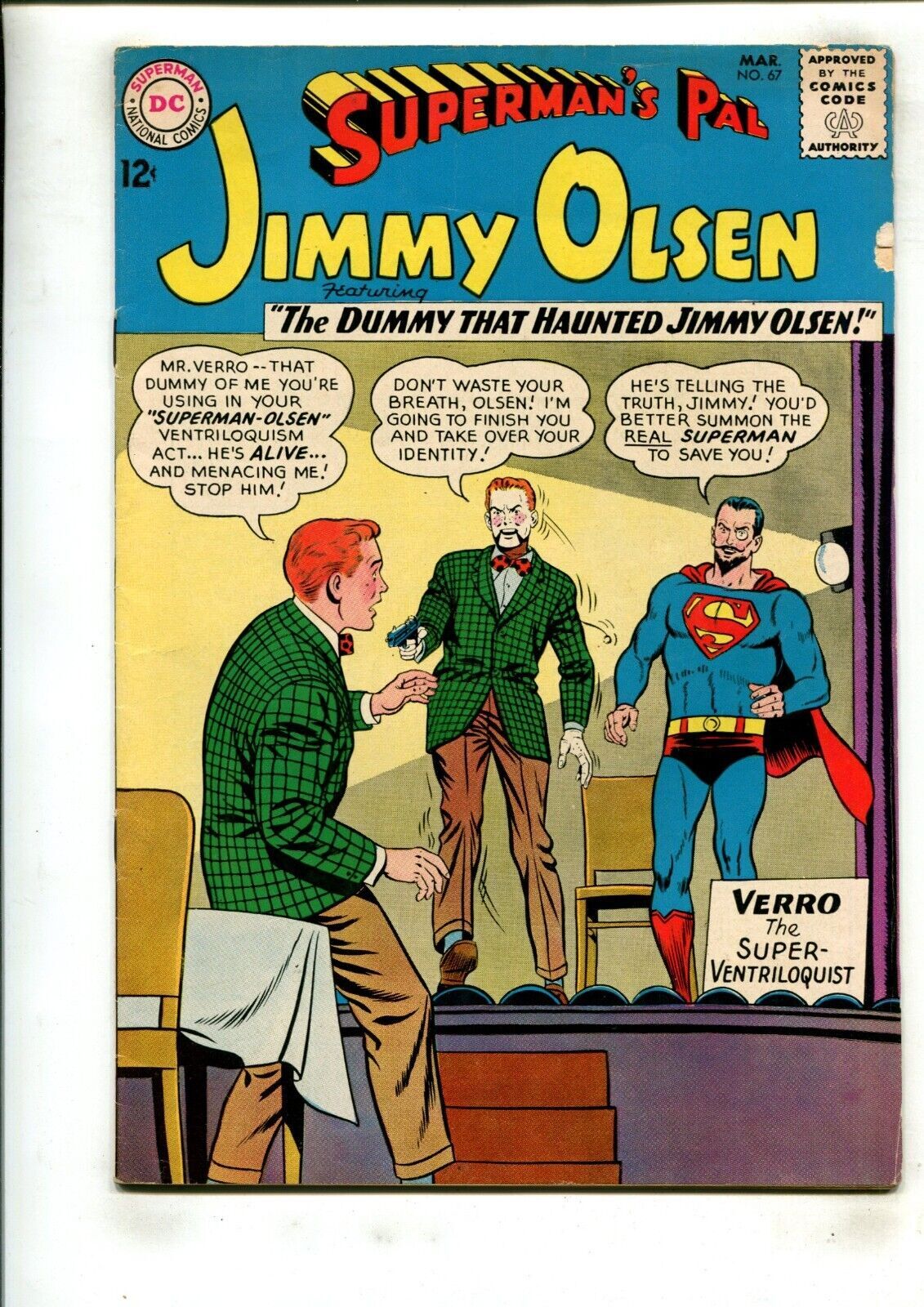 Superman's PAL Jimmy Olsen #67 (4.0) the Dummy That Haunted Jimmy Olsen ...