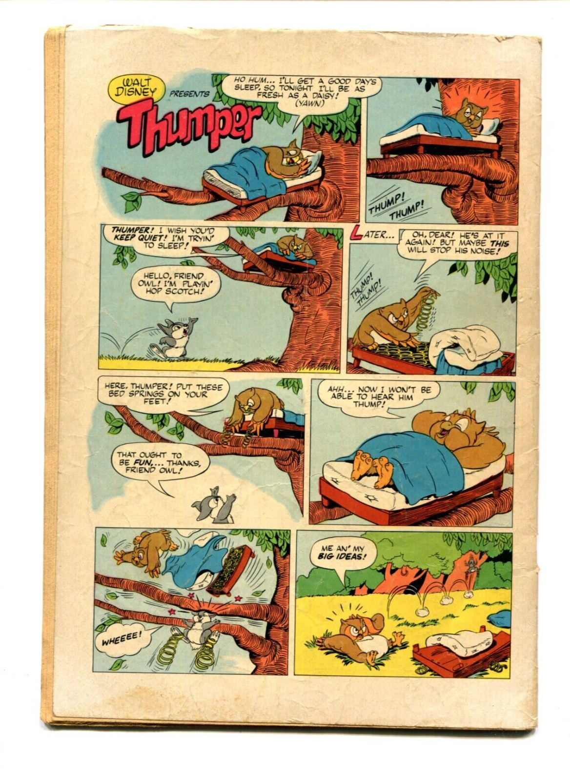 Four Color #243 - Walt Disney's Thumper Follows His Nose (3.5/4.0) 1949 ...