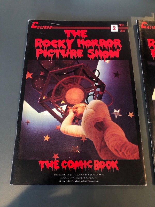 The ROCKY HORROR PICTURE SHOW Comic Lot (2) Issues #2, #3 Caliber ...