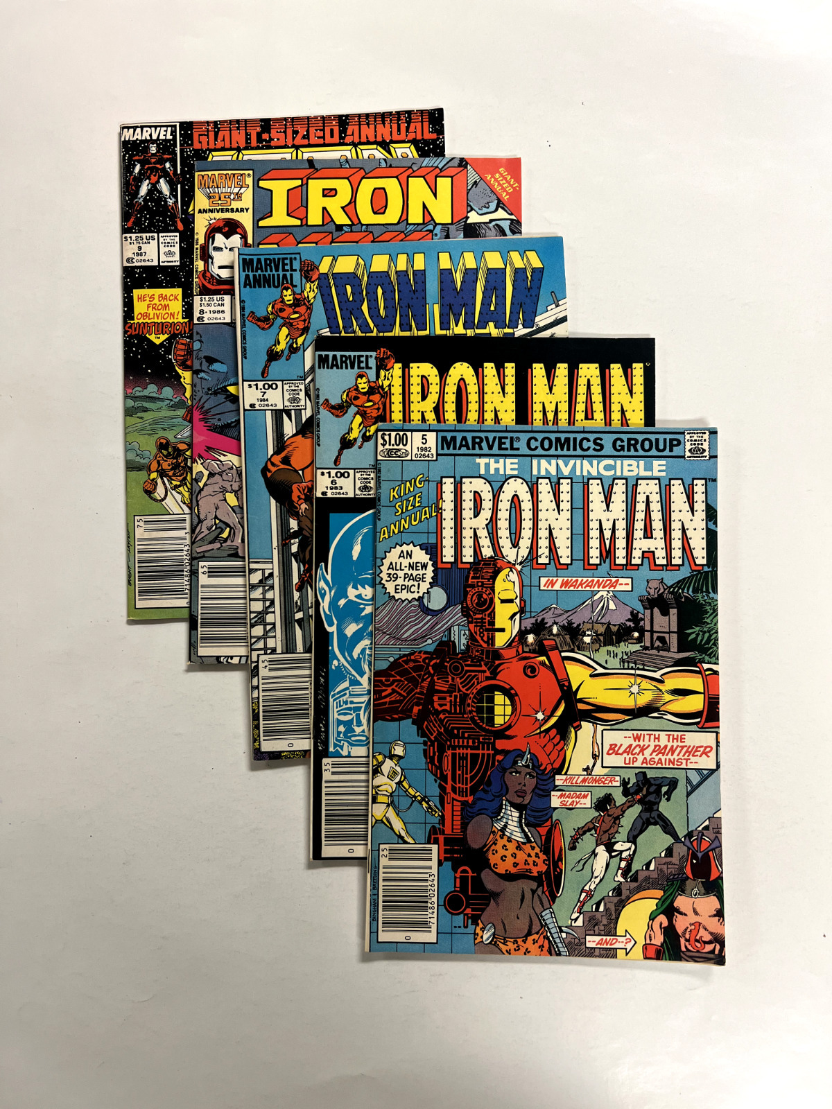 5 Iron-Man Marvel Comics #5 6 7 8 9 Iron-Man Spiderman Avengers Thor 75 ...