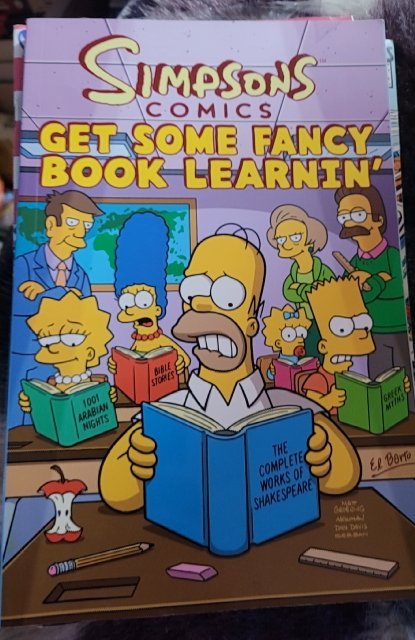 Simpsons fancy book learning tpb | Graphic Novels & TPBs / HipComic