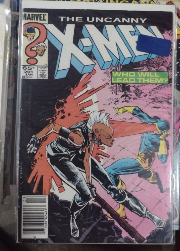 Uncanny X-Men # 201 1986 Marvel Disney KEY 1st Nathan Summers (Baby ...