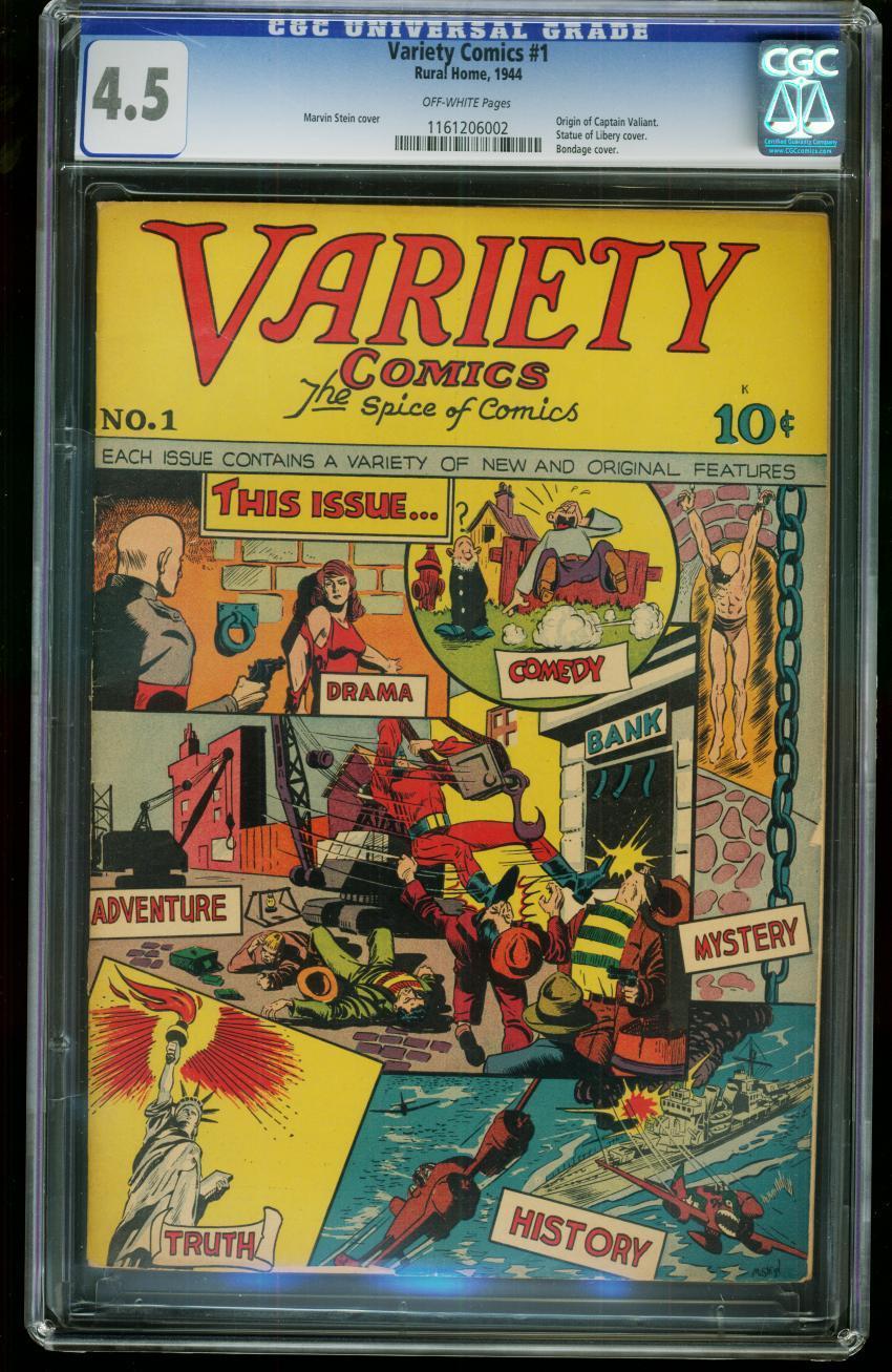 Variety Comics #1-Cgc 4.5-Statue of Liberty- Southern States 1161206002 ...