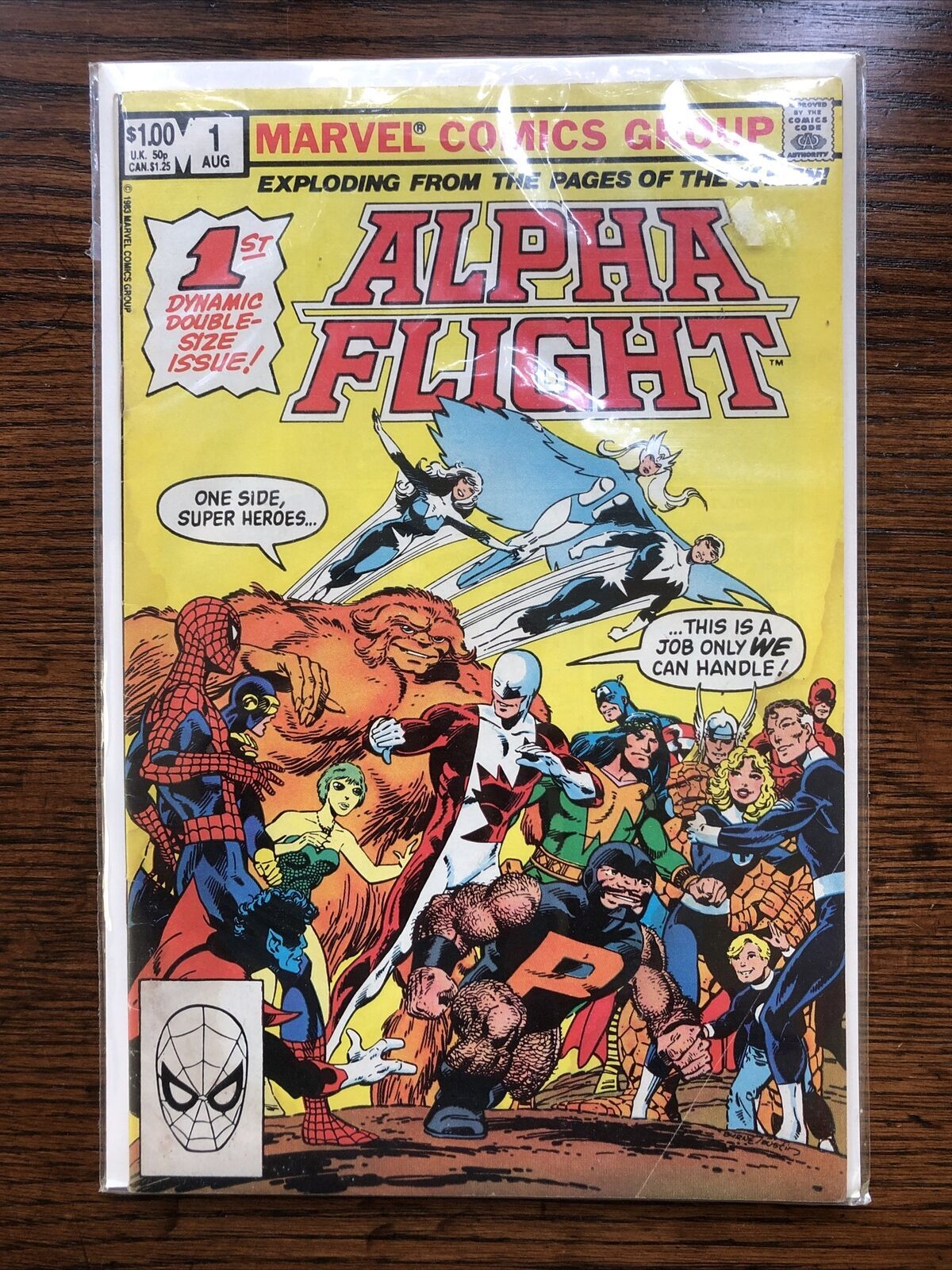 Alpha Flight #1 NICE!!! Marvel 1983 1st App Puck 1st Cameo Gamma Flight ...