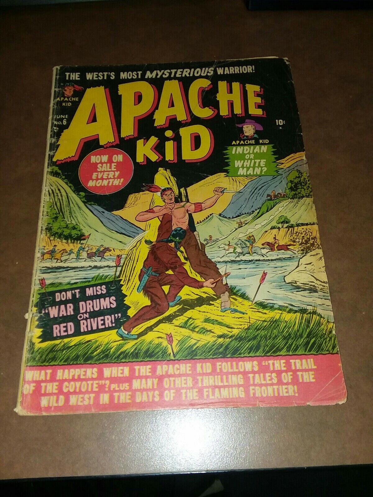 Apache Kid 6 atlas timely comics 1951 golden age western Werner Roth ...