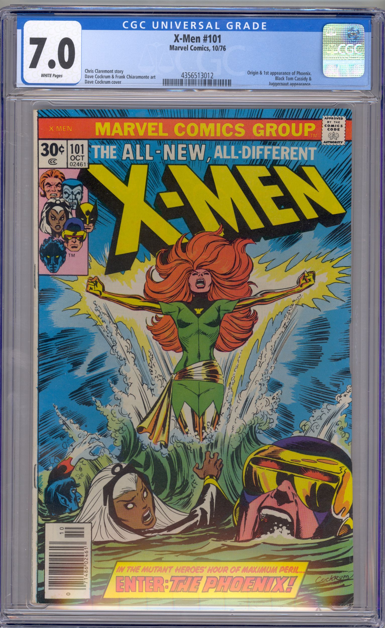 The X-Men #101 (1976) CGC 7.0 FN/VF 1st appearance Phoenix, white pages ...