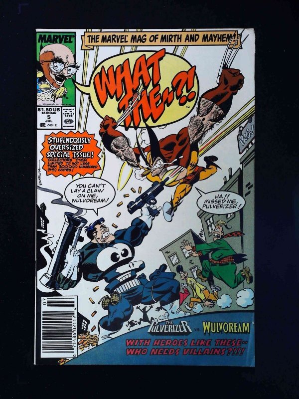 What The ___?! #5 Marvel Comics 1989 Vf- Newsstand | Comic Books ...