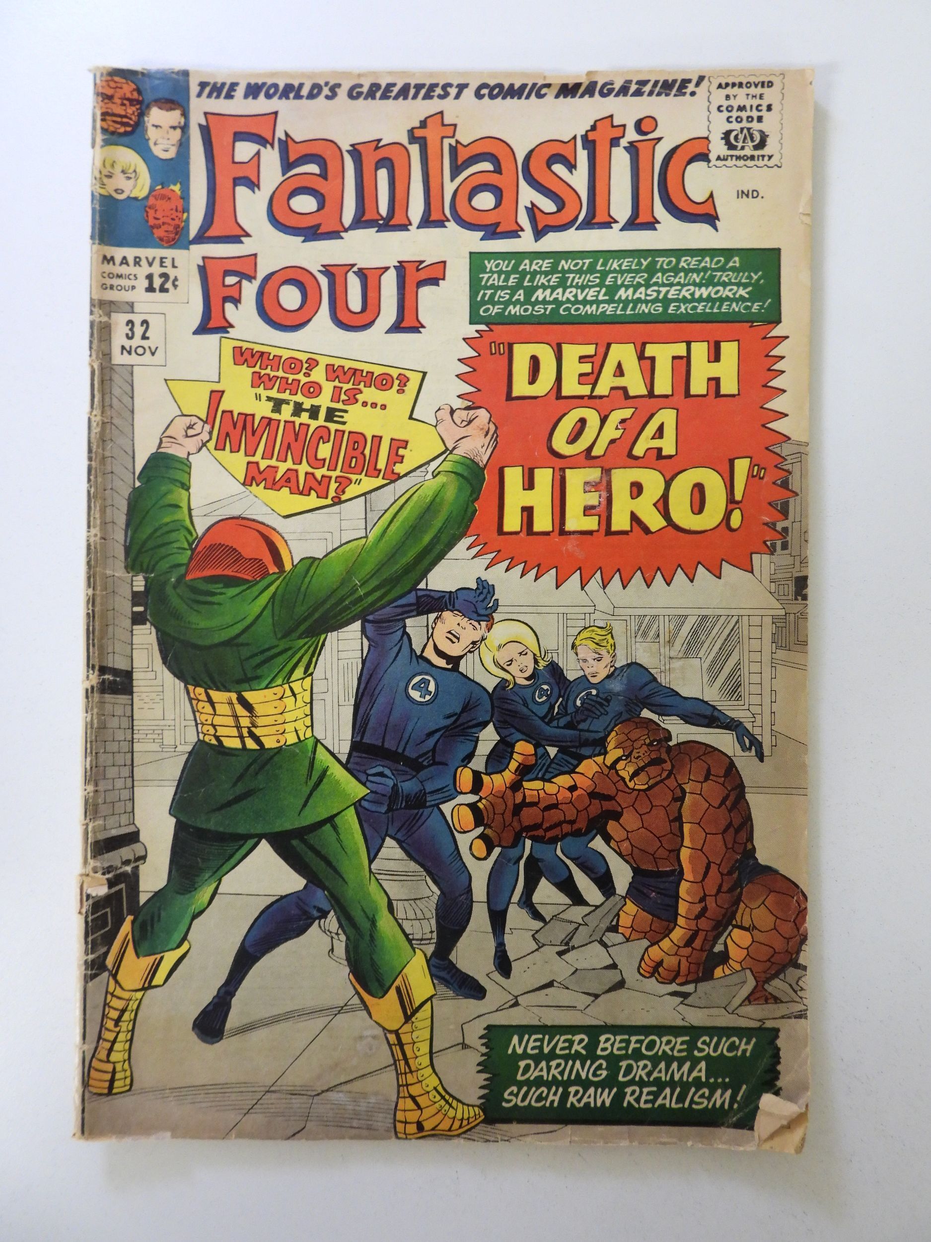 Fantastic Four #32 (1964) VG- condition 1" spine split | Comic Books ...