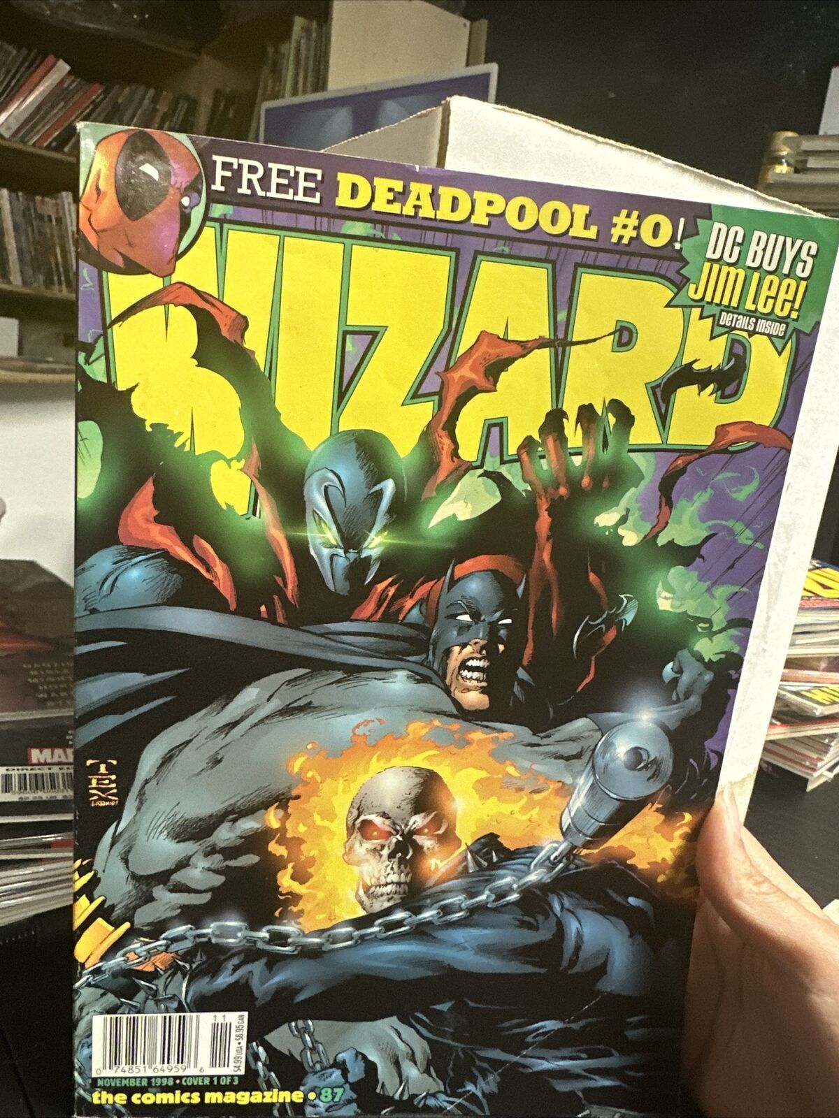 Wizard Magazine #87 Marvel 1998 Spawn Batman Ghost Rider Mark Texeira ...