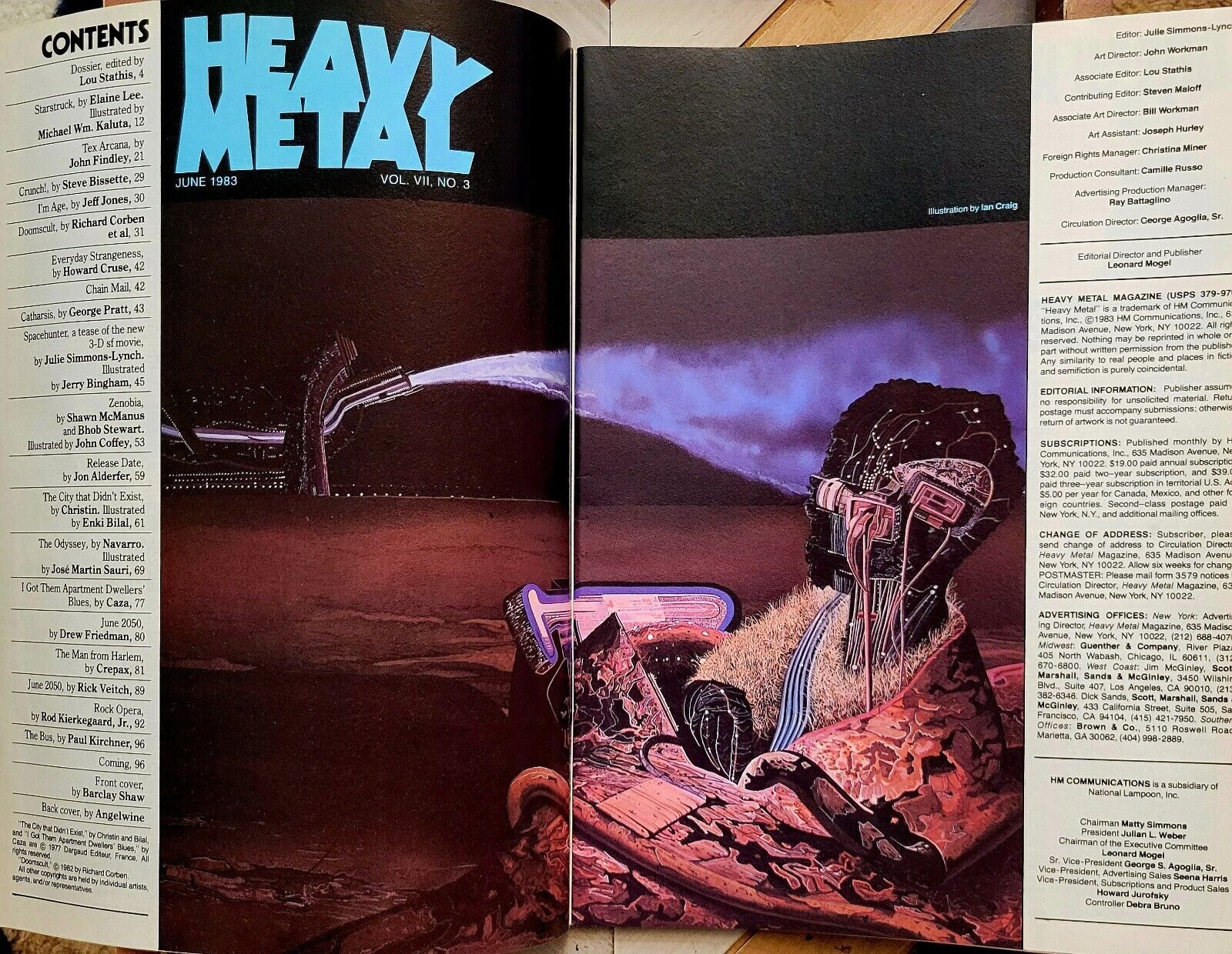 HEAVY METAL Vol.7 #3, 4 (1983) Sharp Set Of 2 FANTASY ART Legendary ...