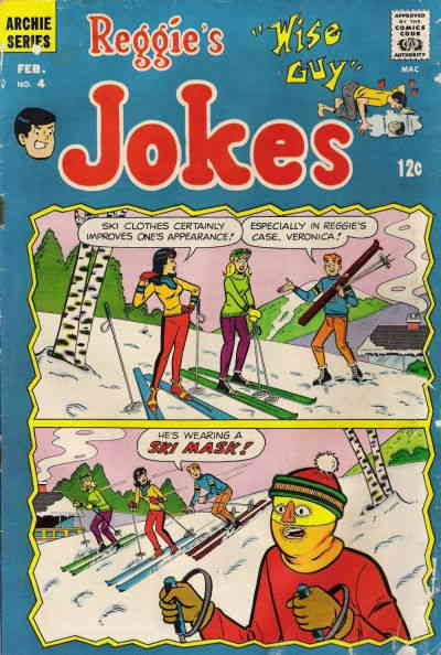 Reggie's Wise Guy Jokes #4 FN ; Archie | February 1969 Snow Skiing ...