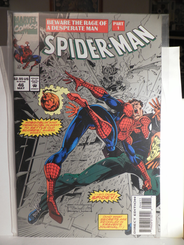 Spider-Man 46 (1990) NM Beware the Rage of a Desperate Man! Part 1 ...