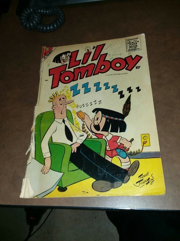 Li'L Tomboy 1958 charlton comics #99 silver age kids cartoon frank ...