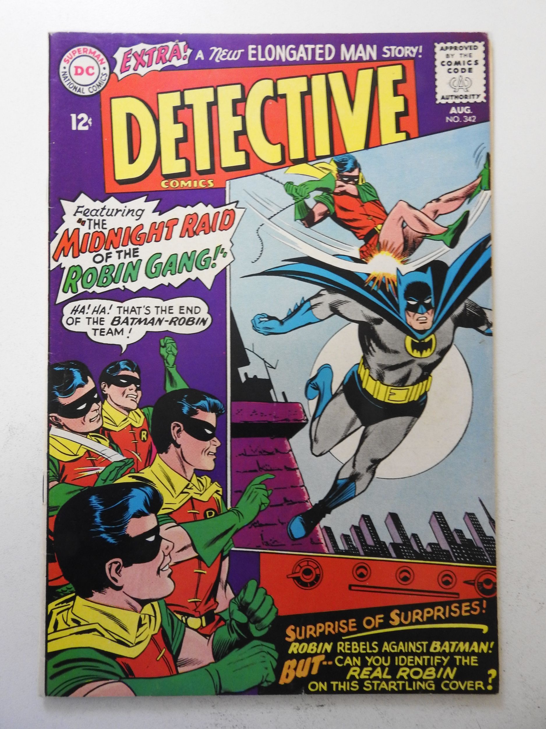 Detective Comics #342 (1965) VG+ Condition moisture stain | Comic Books ...
