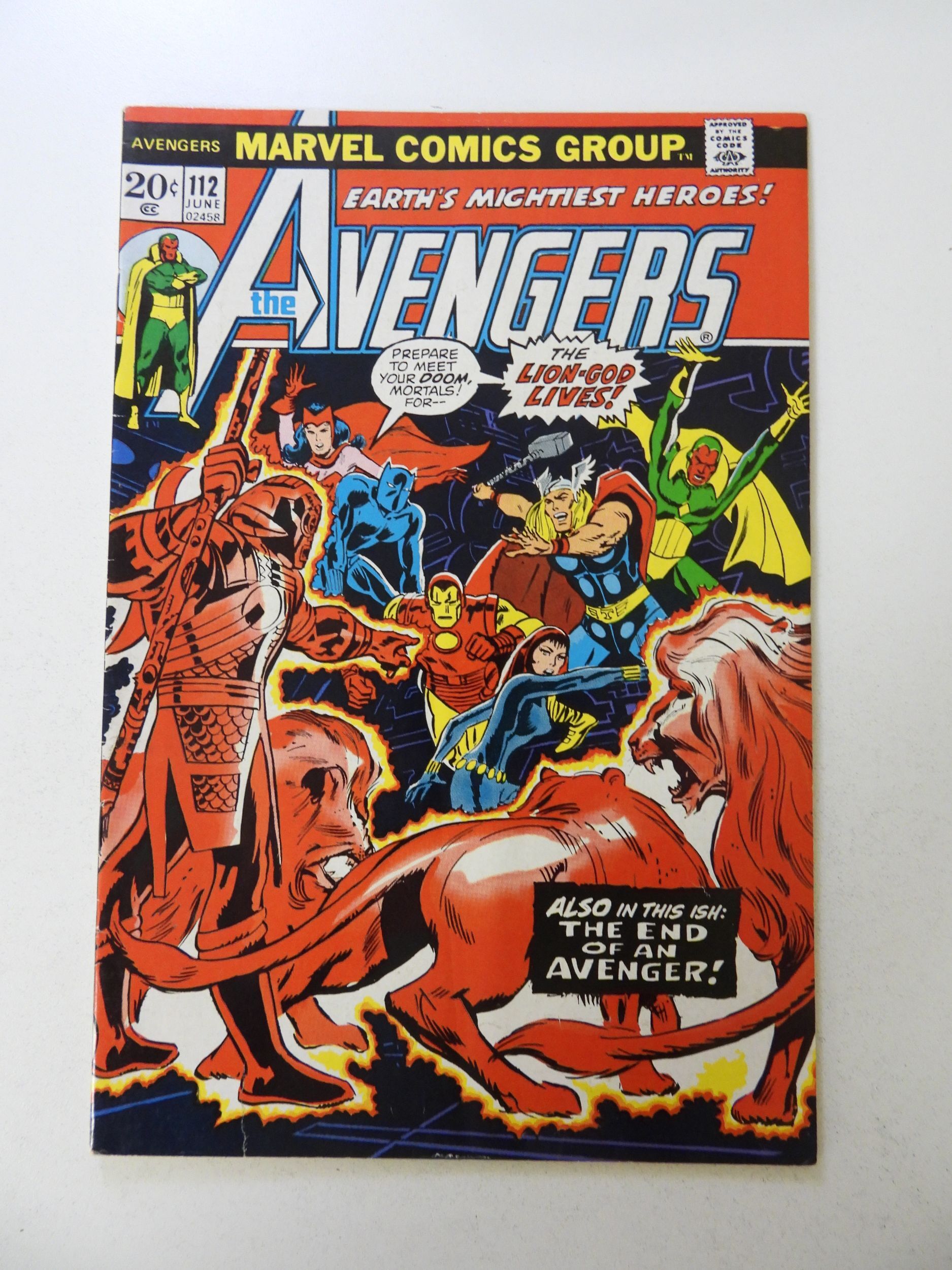 The Avengers #112 (1973) 1st appearance of Mantis VG/FN condition see ...