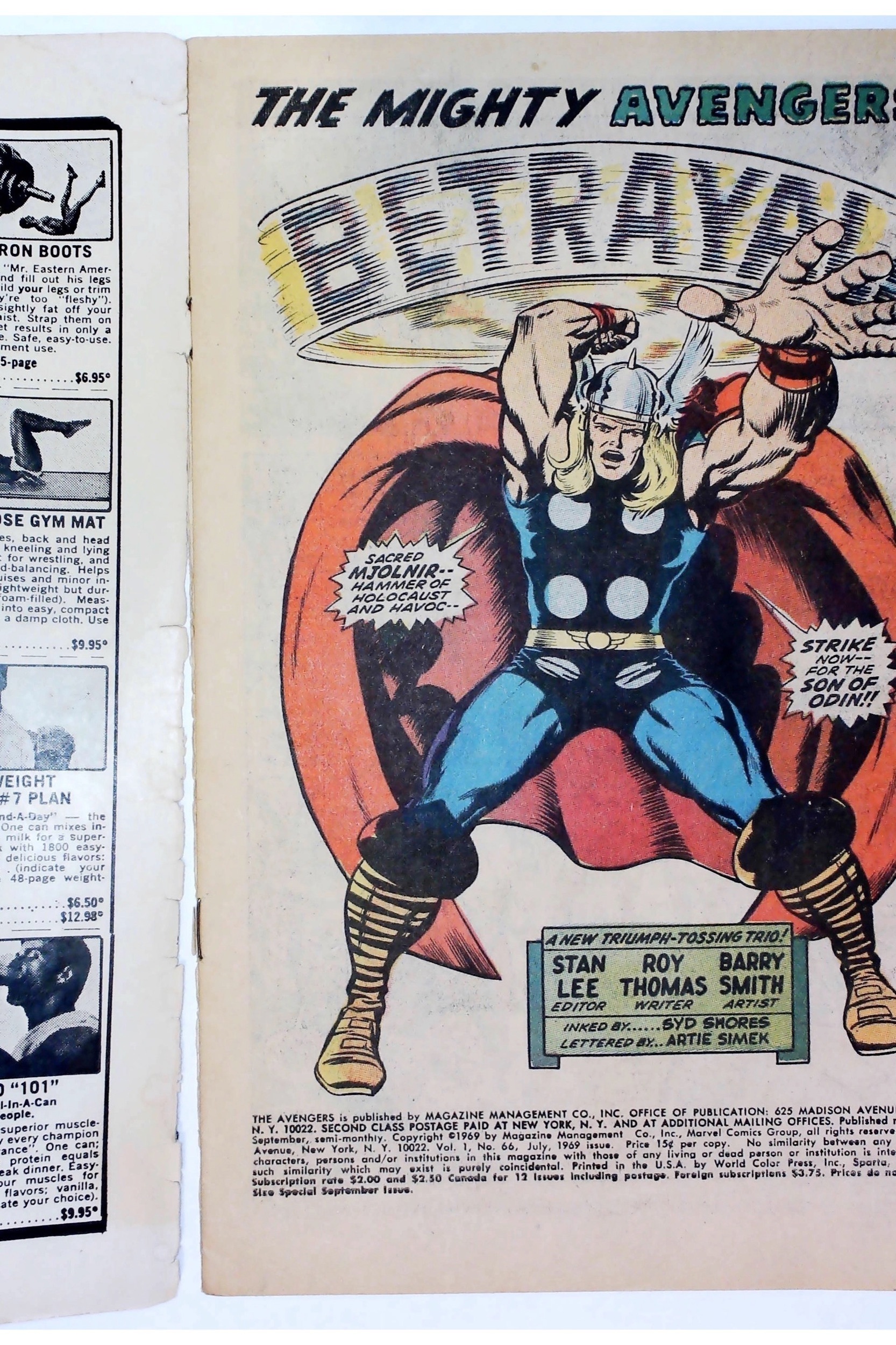 The Avengers #66 Regular Edition (1969) 1st app Adamantium | Comic ...