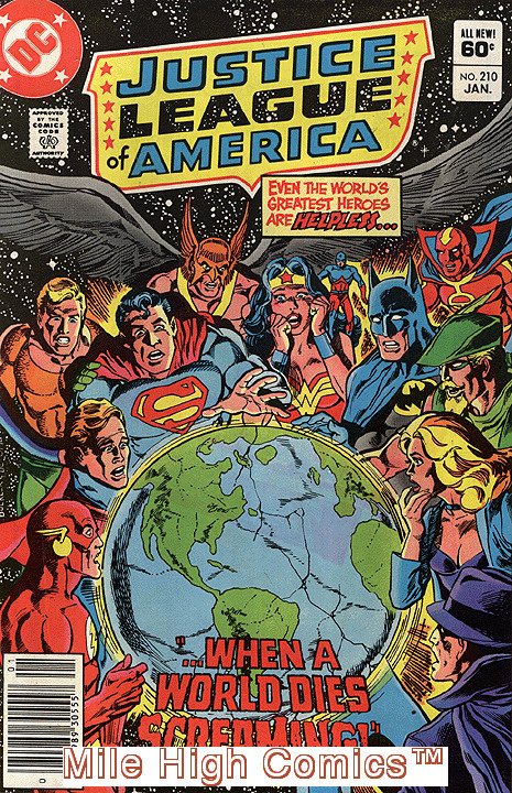 JUSTICE LEAGUE OF AMERICA (1960 Series) (DC) #210 NEWSSTAND Very Good ...