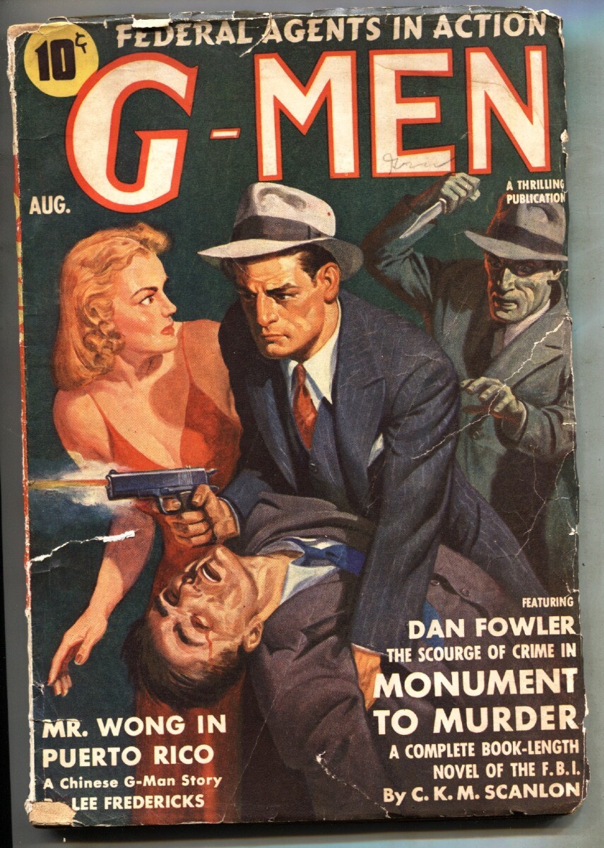 G-Men 8/1939-Hero pulp-Dan Fowler-FBI-Rare Pulp Magazine | Comic Books ...