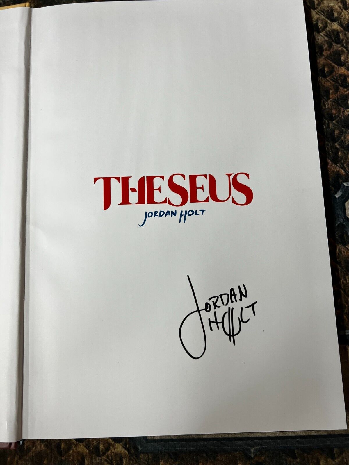 Theseus Vol.I Graphic Novel HD SIGNED By Jordan Holt Carthage Press ...