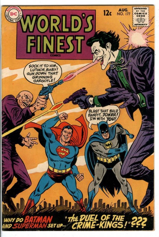 World's Finest 177 1968 Batman Superman-Joker vs Lex Luther-Curt Swan ...