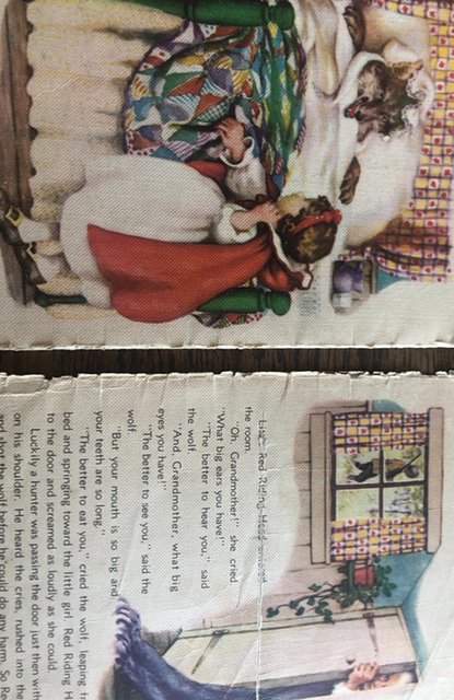 Large coverless 1937 Barney Little red riding hood linen type | Comic ...