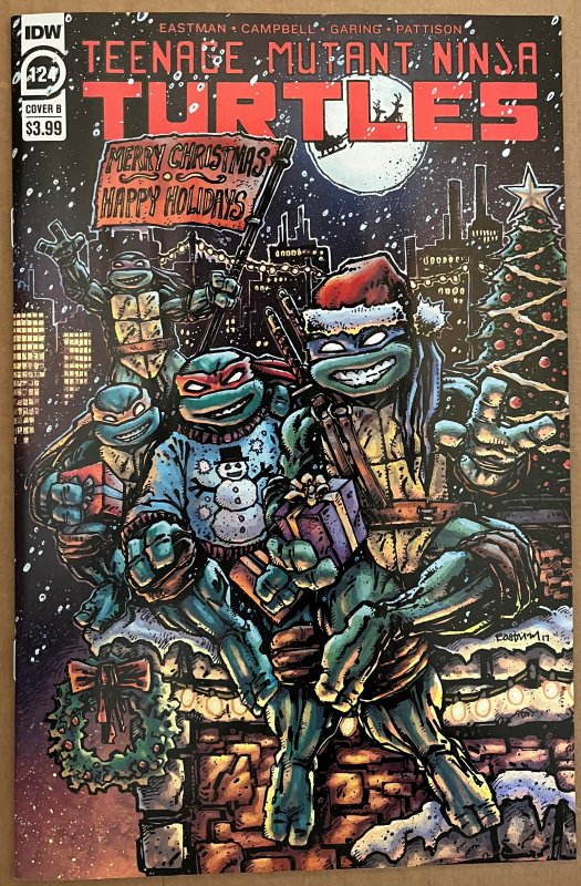 Teenage Mutant Ninja Turtles # 124 NM Eastman RI Christmas Var HTF ...