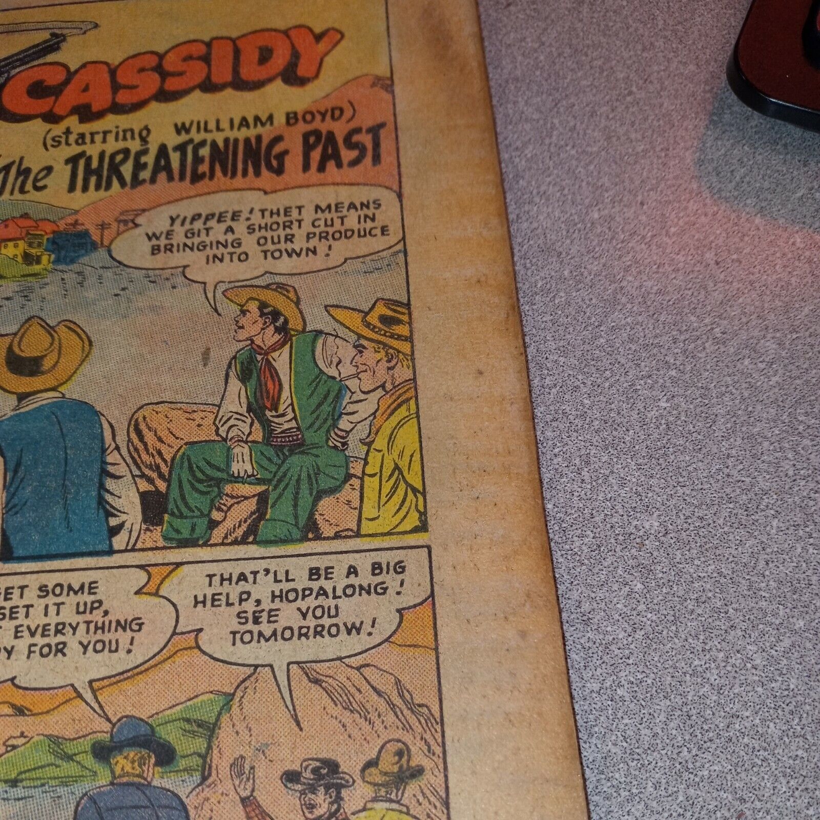 1949 WESTERN HERO #81 Golden age Fawcett comics Tom Mix Hopalong ...