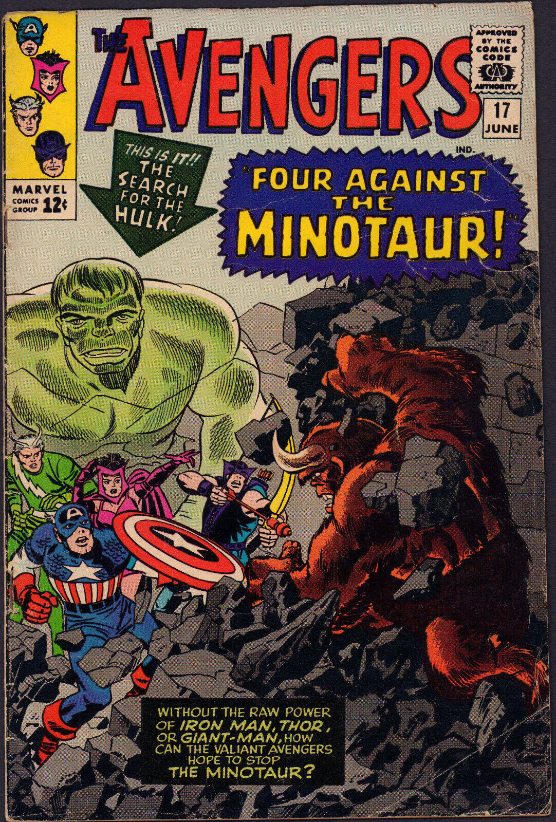Avengers #17 - Minotaur & Mole Man App (4.0) 1965 | Comic Books ...