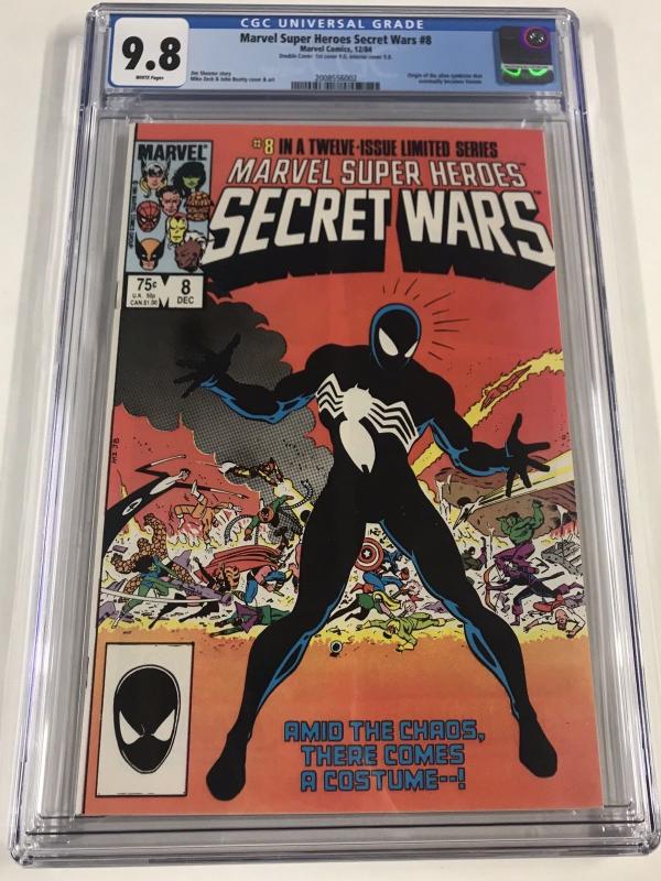 Marvel Super Heroes Secret Wars 8 Cgc 9.8 DOUBLE COVER White Pages RARE ...