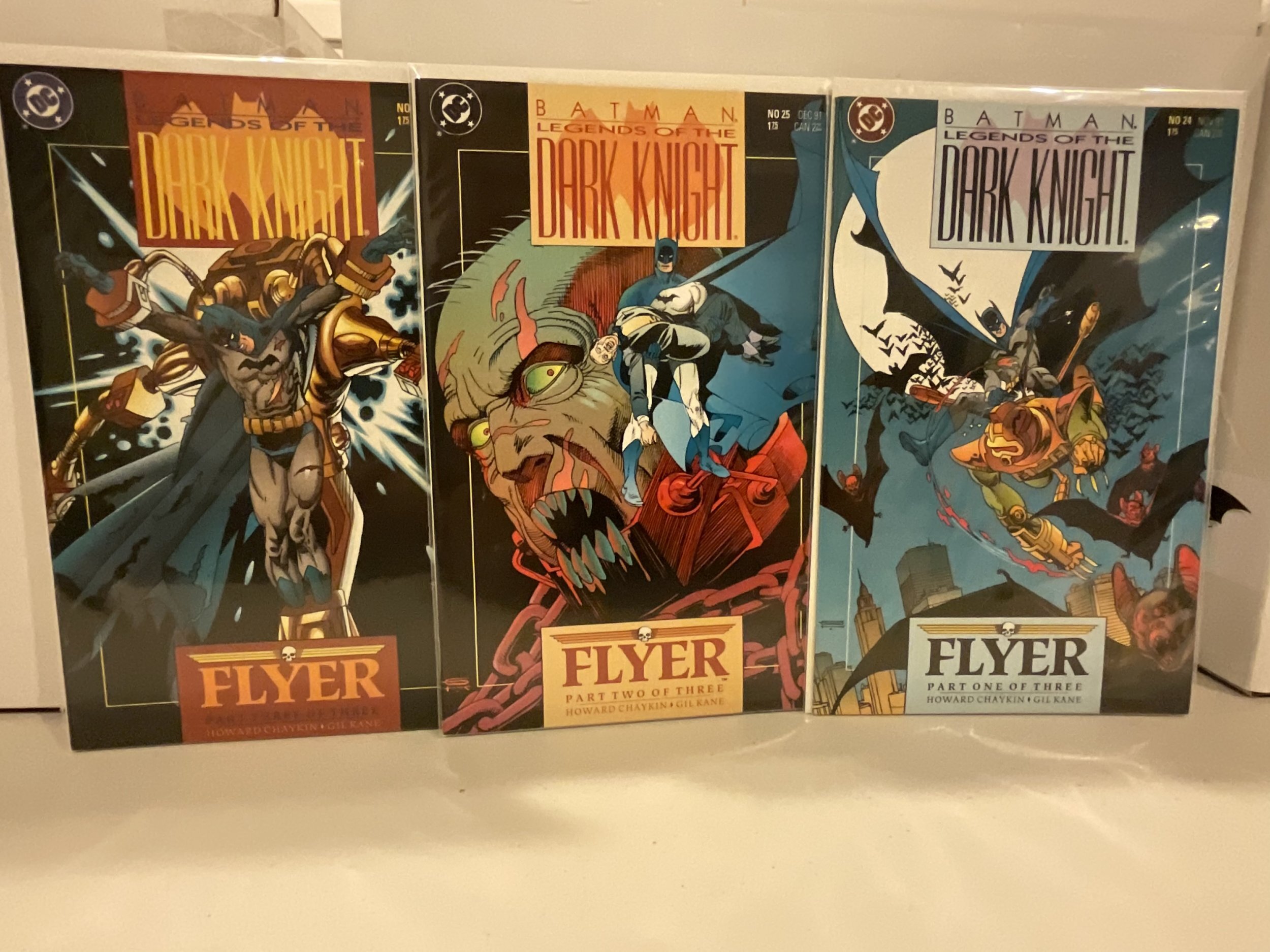 Batman: Legends of the Dark Knight 24-26 “Flyer” Set Chaykin & Gil Kane ...