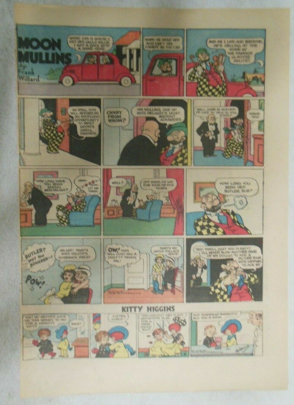 (48) Moon Mullins Sunday Pages by Frank Willard from 1946 Size: 11 x 15 ...