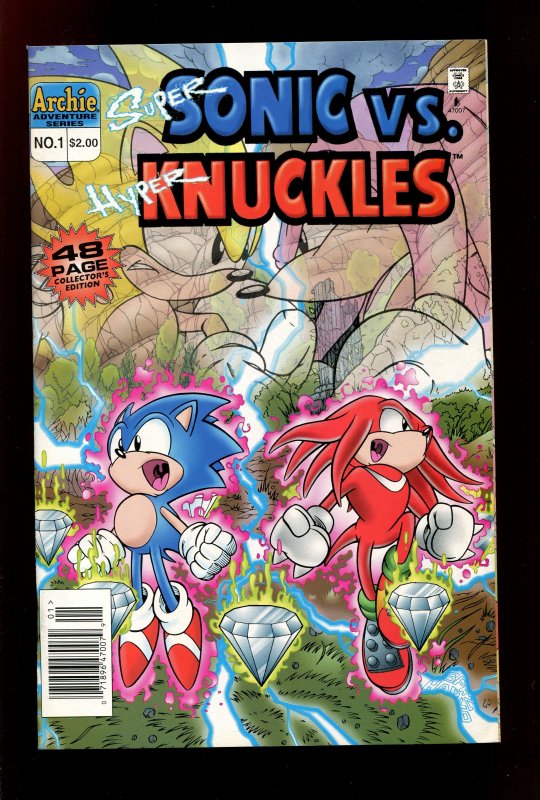 Super Sonic vs. Hyper Knuckles #1 (NEWSSTAND) (1996) 9.2 OR BETTER ...