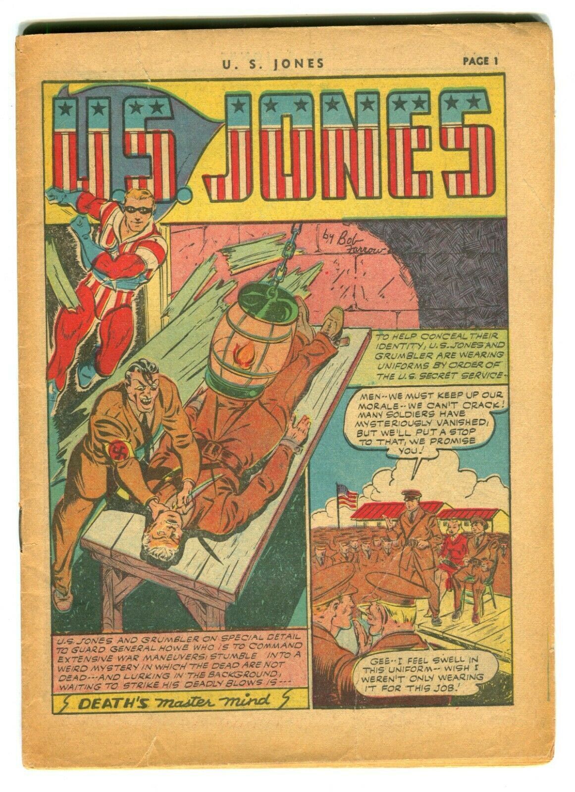 U.S. JONES #2 Coverless. Extremely scarce Fox book. | Comic Books ...