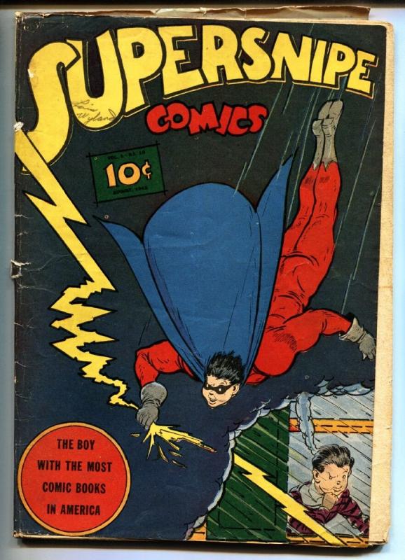Supersnipe #10 1943-Street & Smith-Rex King-Doc Savage-Golden-Age comic ...