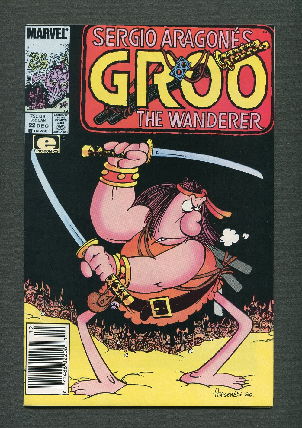 Groo The Wanderer #22 / 9.4 NM / Newsstand / December 1986 | Comic ...