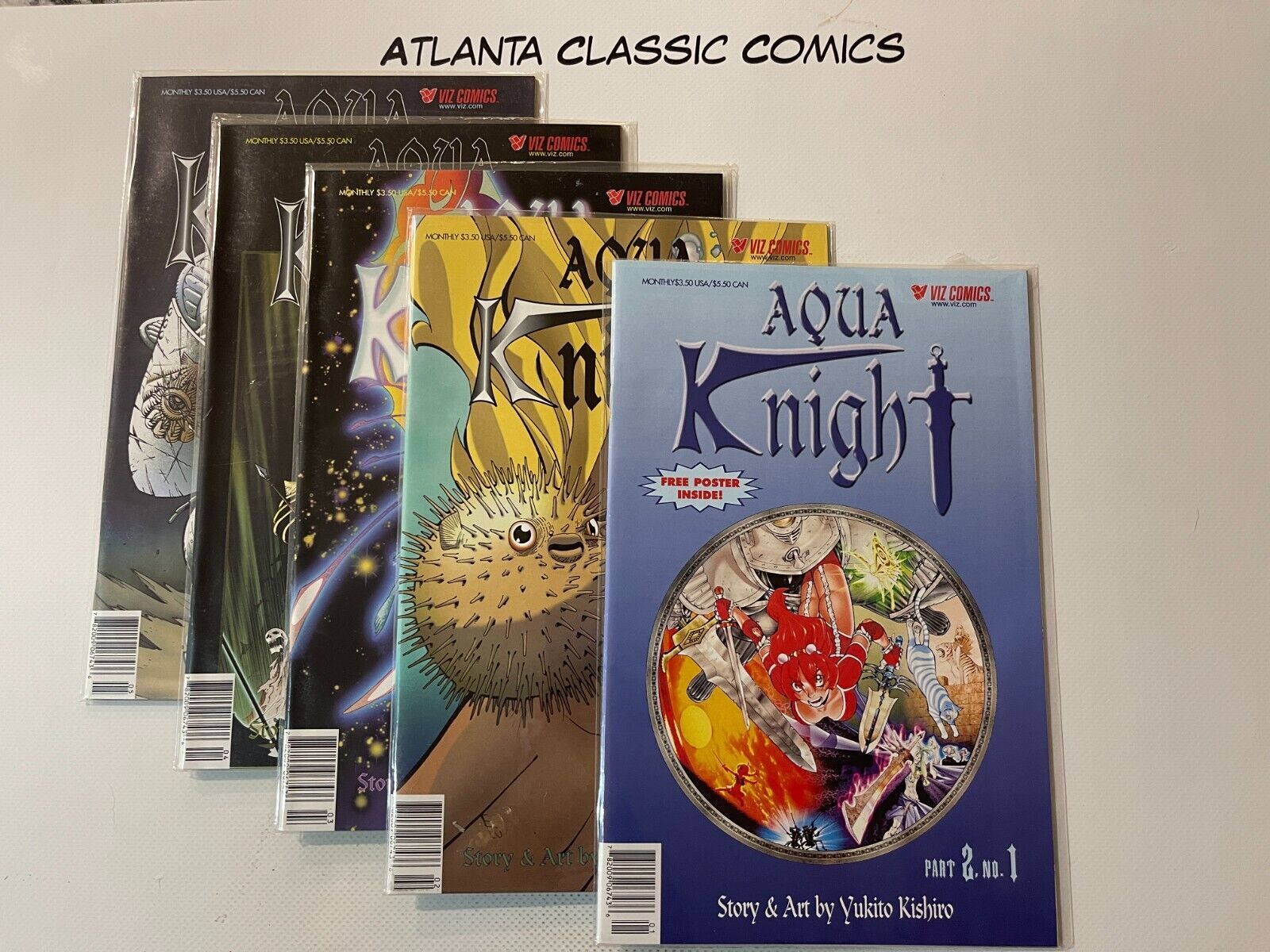 Aqua Knight Part 2 Complete Viz Comics Series # 1 2 3 4 5 NM Comic ...