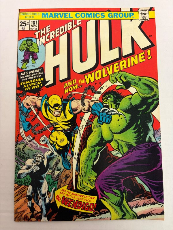 The Incredible Hulk #181 (1974) VF+ Condition! MVS intact! | Comic ...