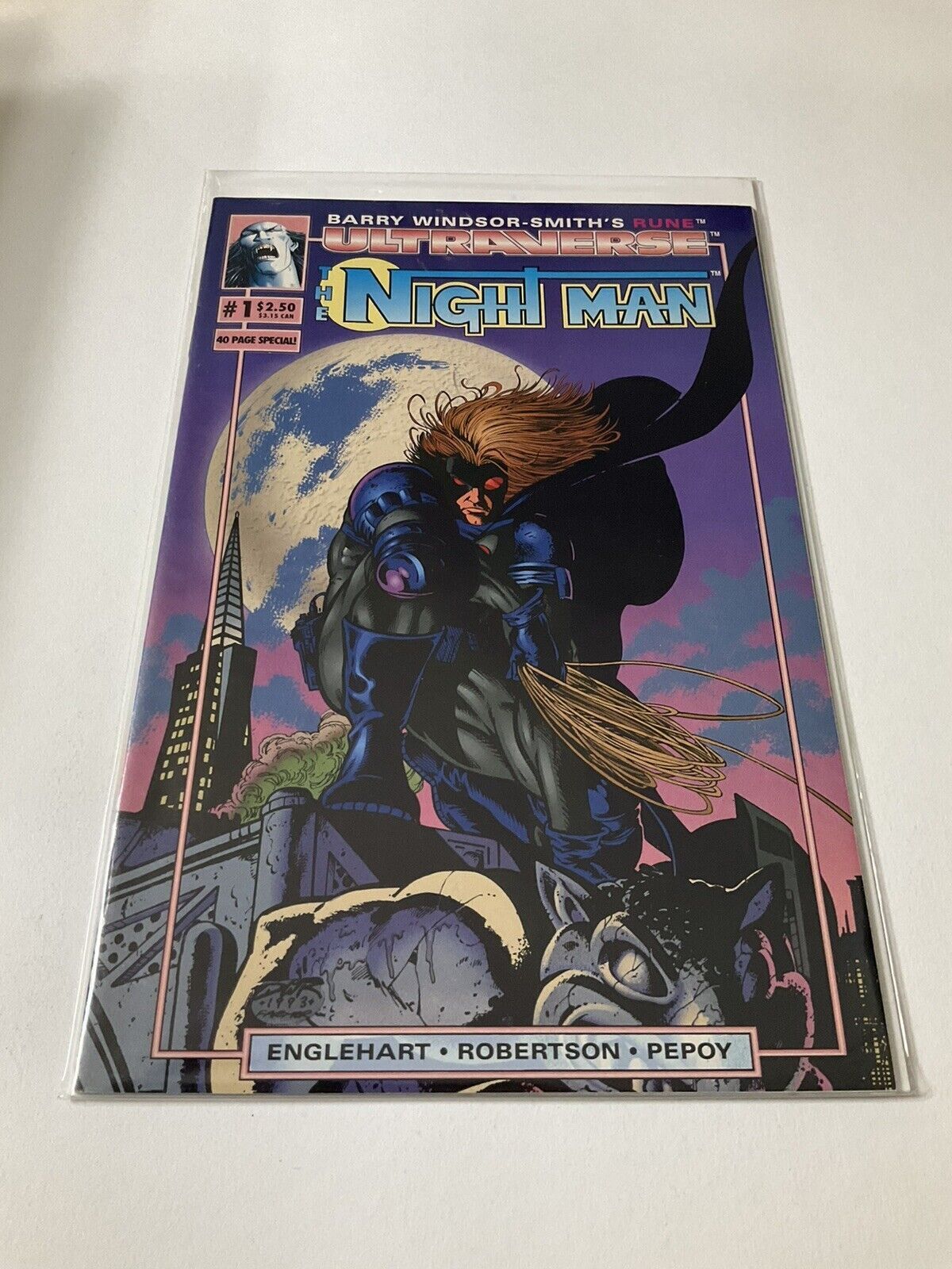 Night Man 1 Nm Newr Mint Ultraverse Malibu Comics | Comic Books - Modern Age, Malibu, Ultraverse ...