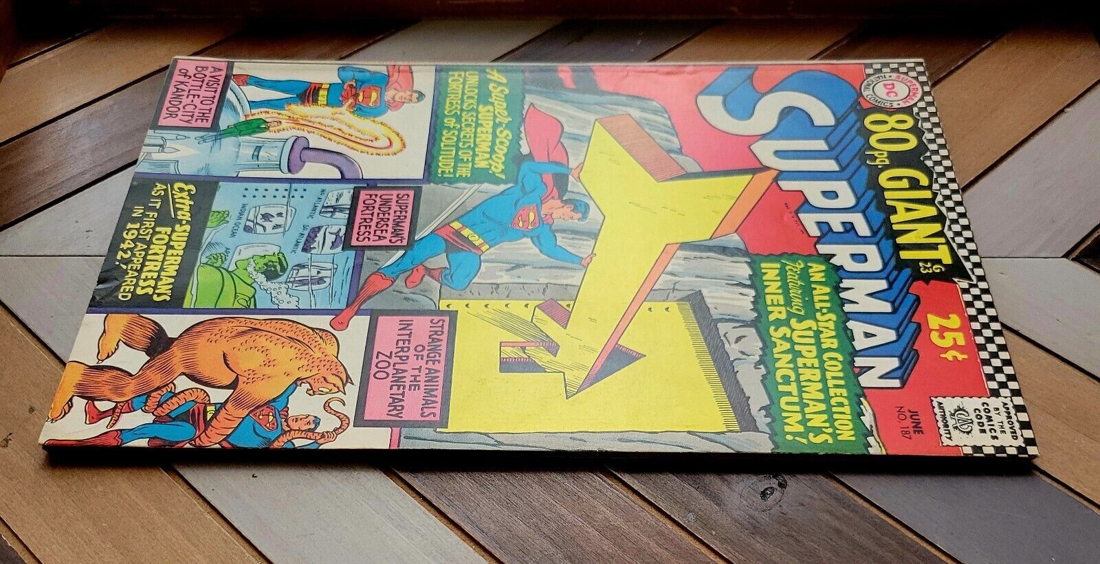 Superman #187 VG/FN (DC 1966) 80-Page Giant (G-23) Fortress of Solitude ...