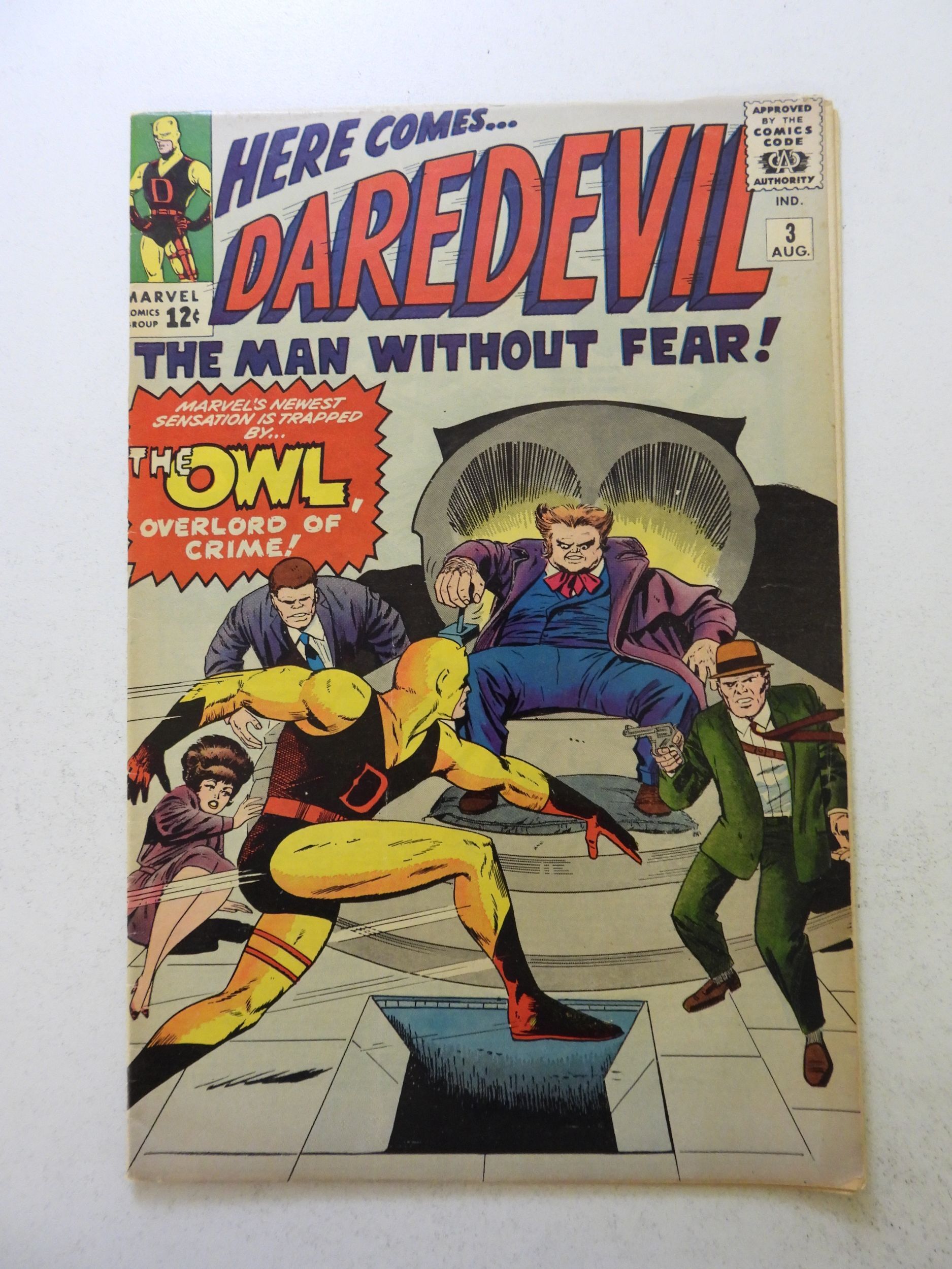 Daredevil #3 (1964) 1st appearance of The Owl FN+ condition | Comic ...