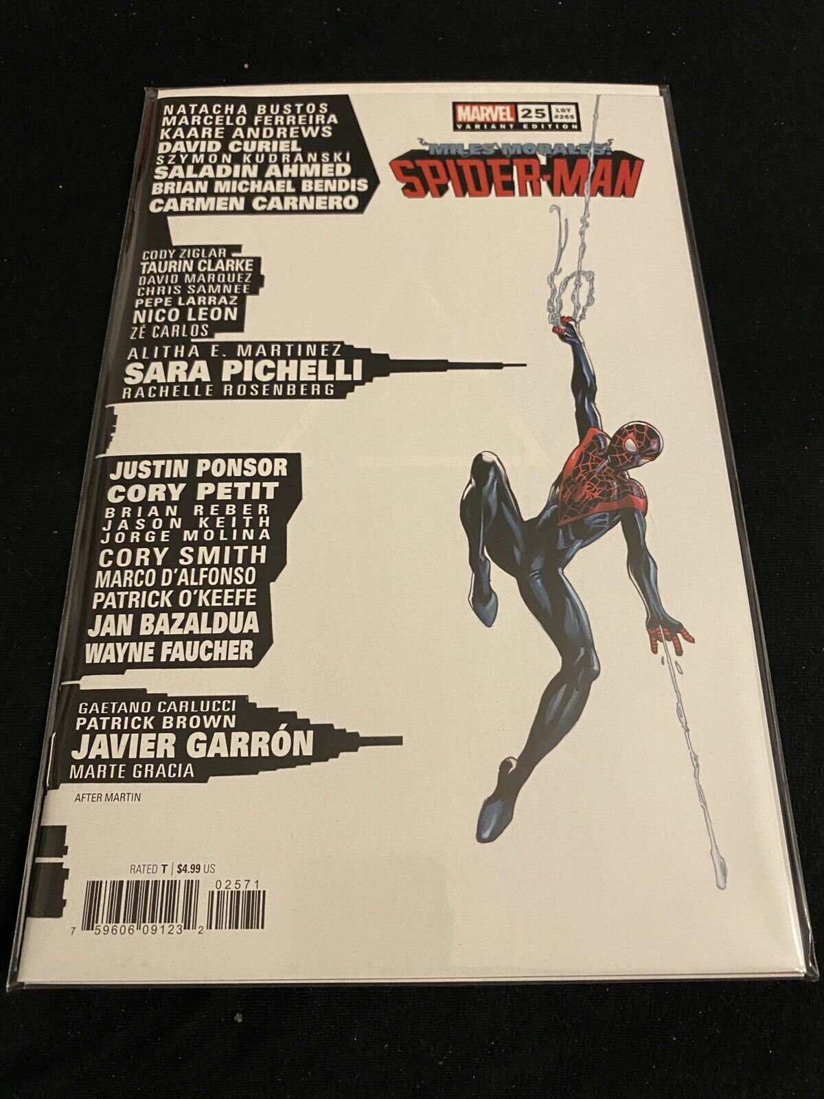 Marvel Comics Miles Morales: Spider-Man #25 Mark Bagley Skyline Variant ...