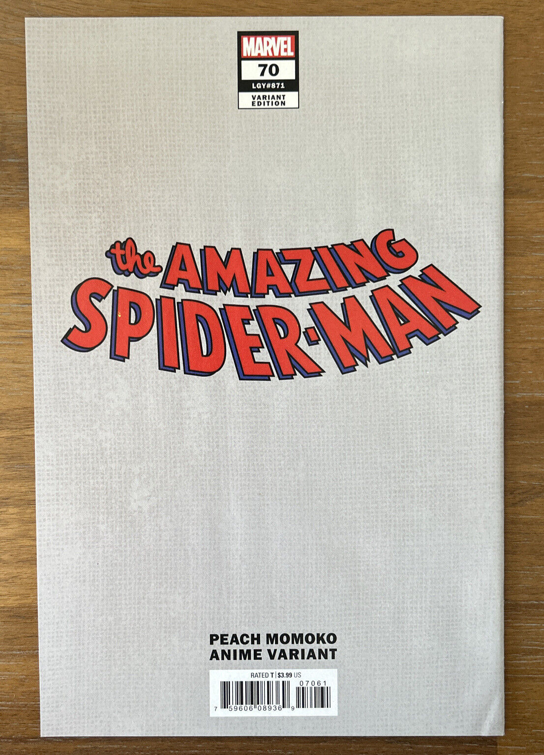 The Amazing Spider-Man #70 Peach Momoko Cover (Sinister War Tie-In ...