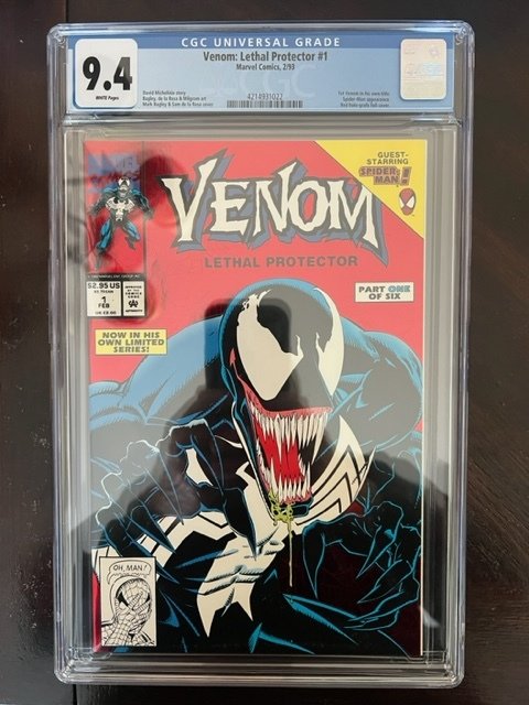 Venom: Lethal Protector #1 (1993) - CGC 9.4 ! 1st Solo Series ! 1st Gen ...