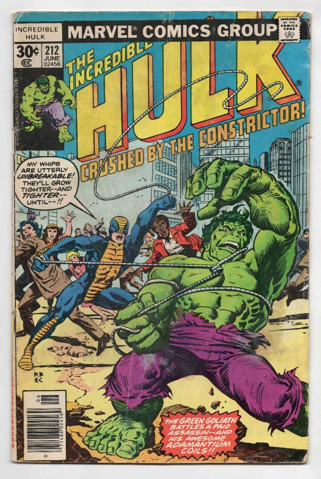 Incredible Hulk #212 ORIGINAL Vintage 1977 Marvel Comics 1st ...