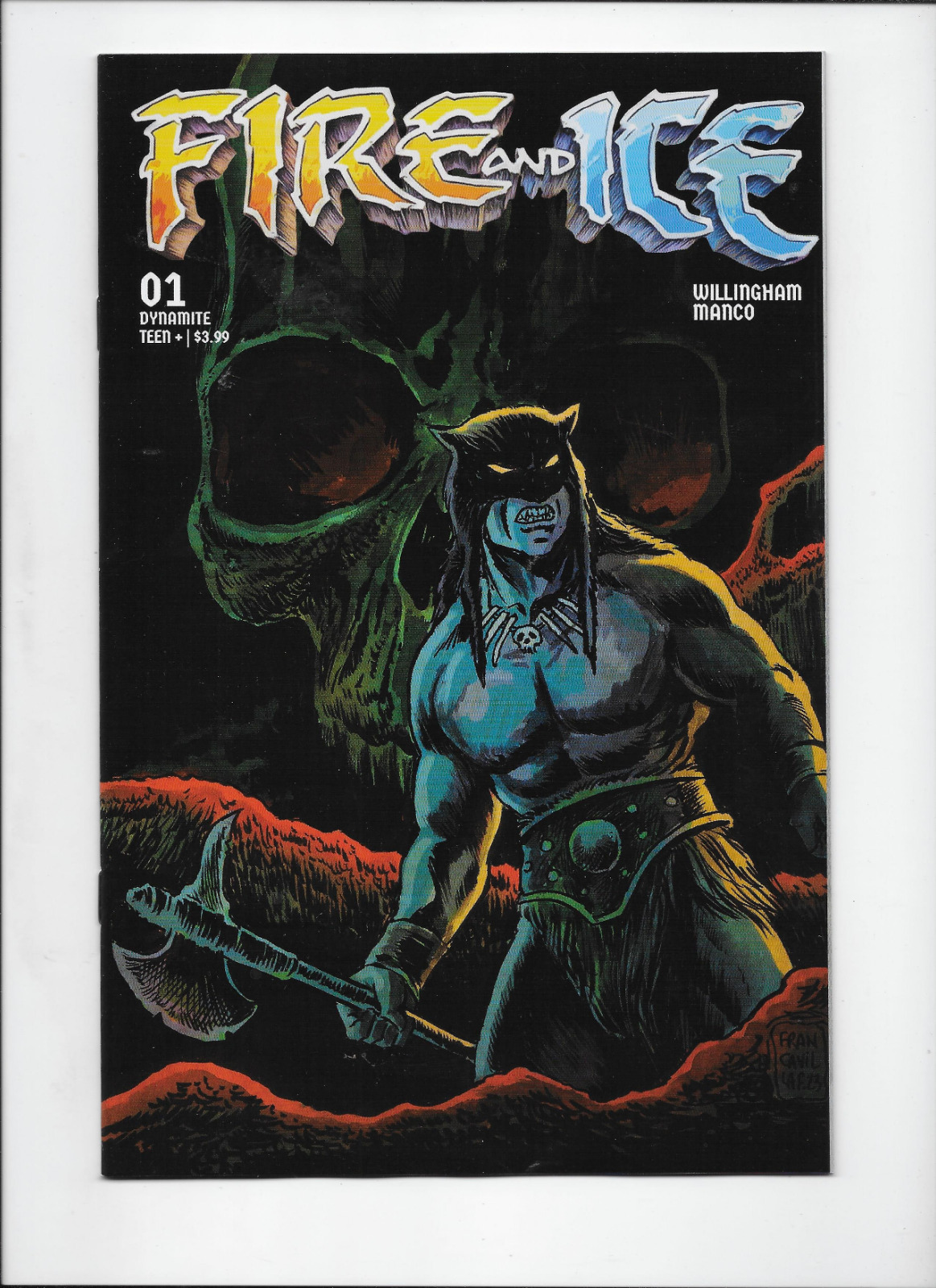FIRE AND ICE #1 G 1:10 FRANCAVILLA variant 1st print DYNAMITE COMIC ...