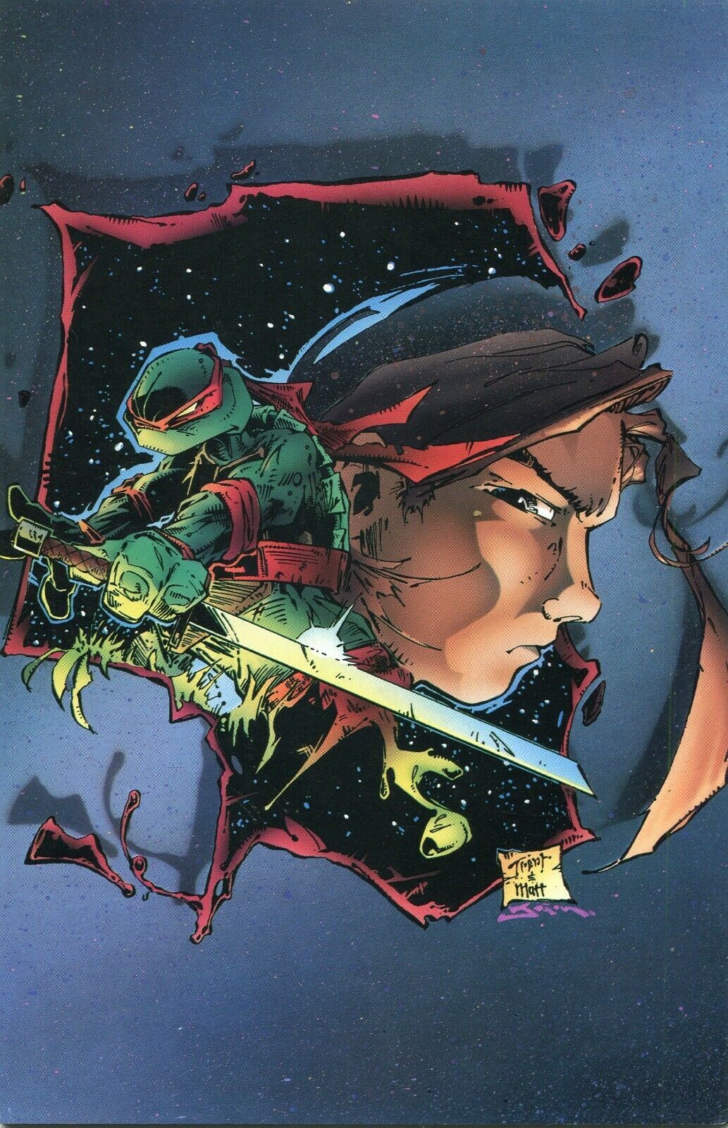 Creed & Teenage Mutant Ninja Turtles 1 VF+ Lightning Comics HTF | Comic ...